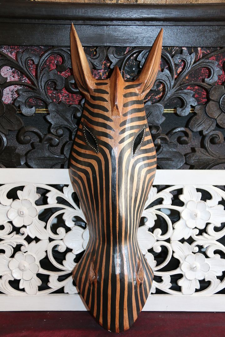 NEW Balinese Hand Carved Wooden African Animal Mask - African Wall Art ...